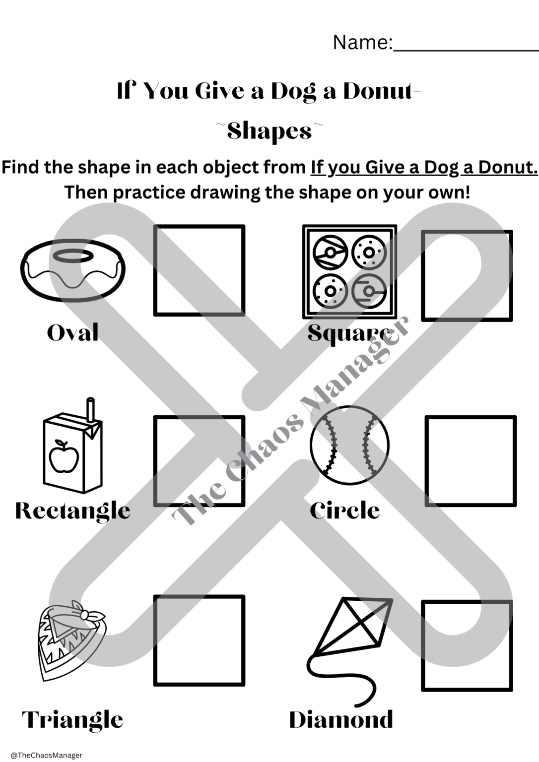 If you Give a Dog a Donut-Resources & Curriculum Ideas ⋆